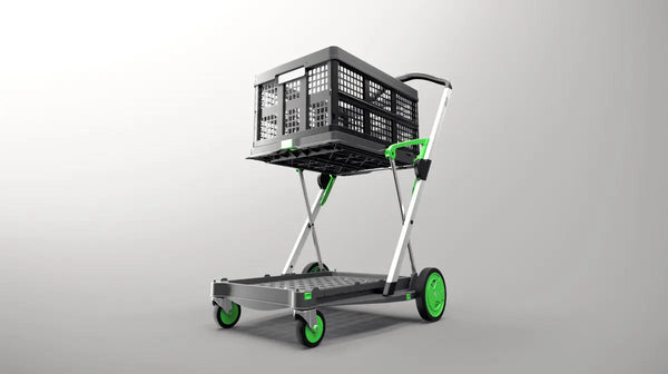 CLAX Trolley Green | Folding Aluminium Trolley 60kg | UK – CLAX Trolley UK